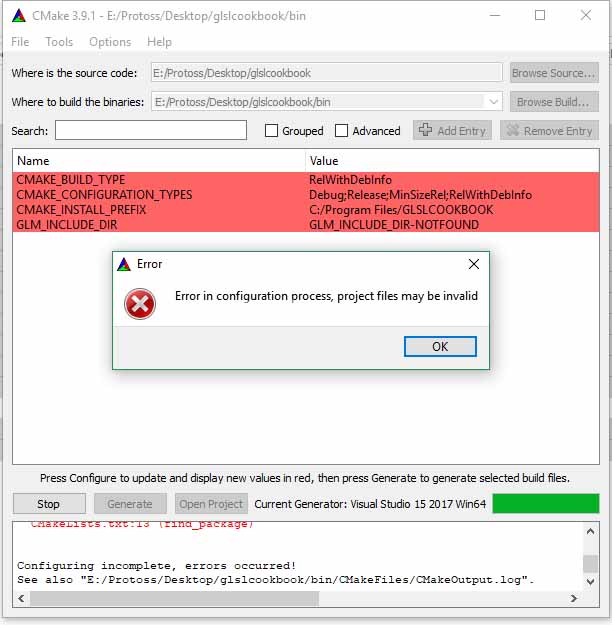 [OpenGL]GLSL Cookbook源码编译步骤流程